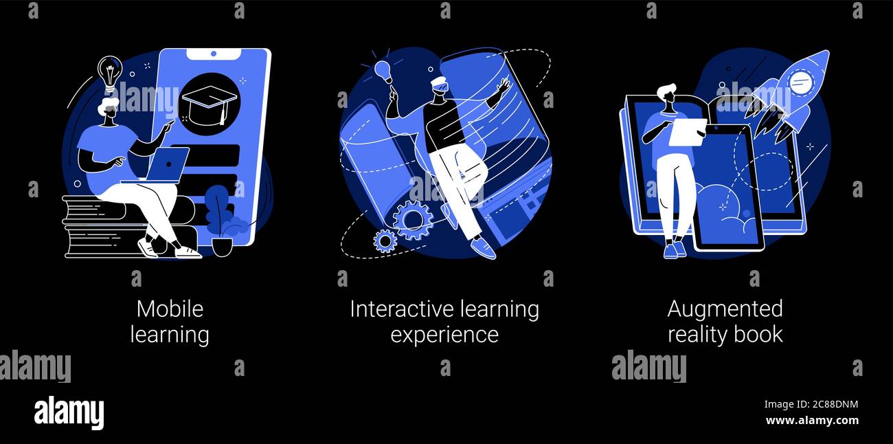 Interactive learning abstract concept vector illustrations Stock Vector ... Interactive learning abstract concept vector illustrations Stock Vector ...