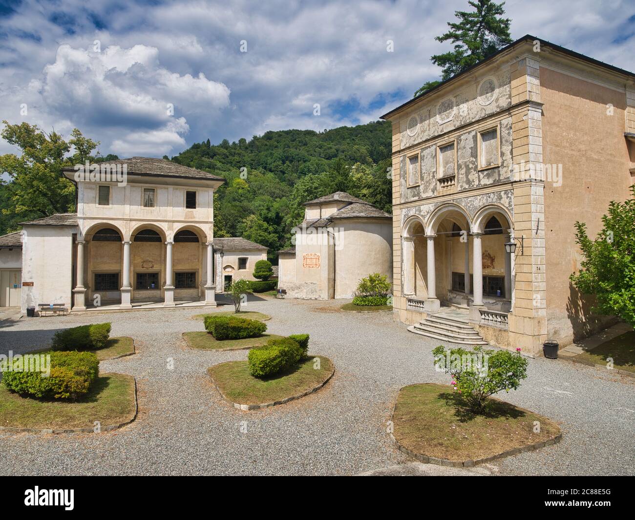 Sacred Mountain of Varallo, Varallo Sesia, Piedmont, Italy Stock Photo ...