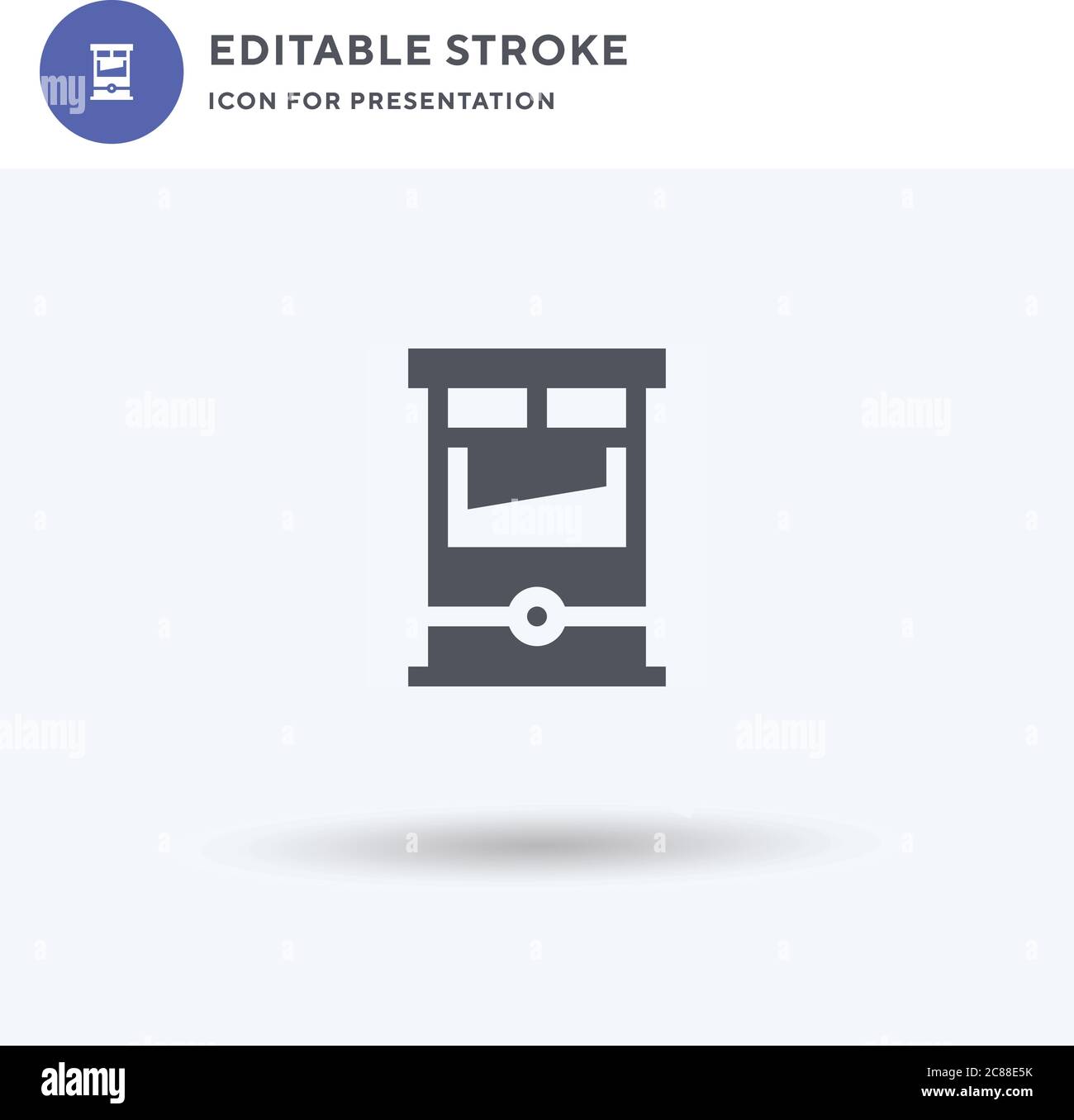 Guillotine icon vector, filled flat sign, solid pictogram isolated on ...