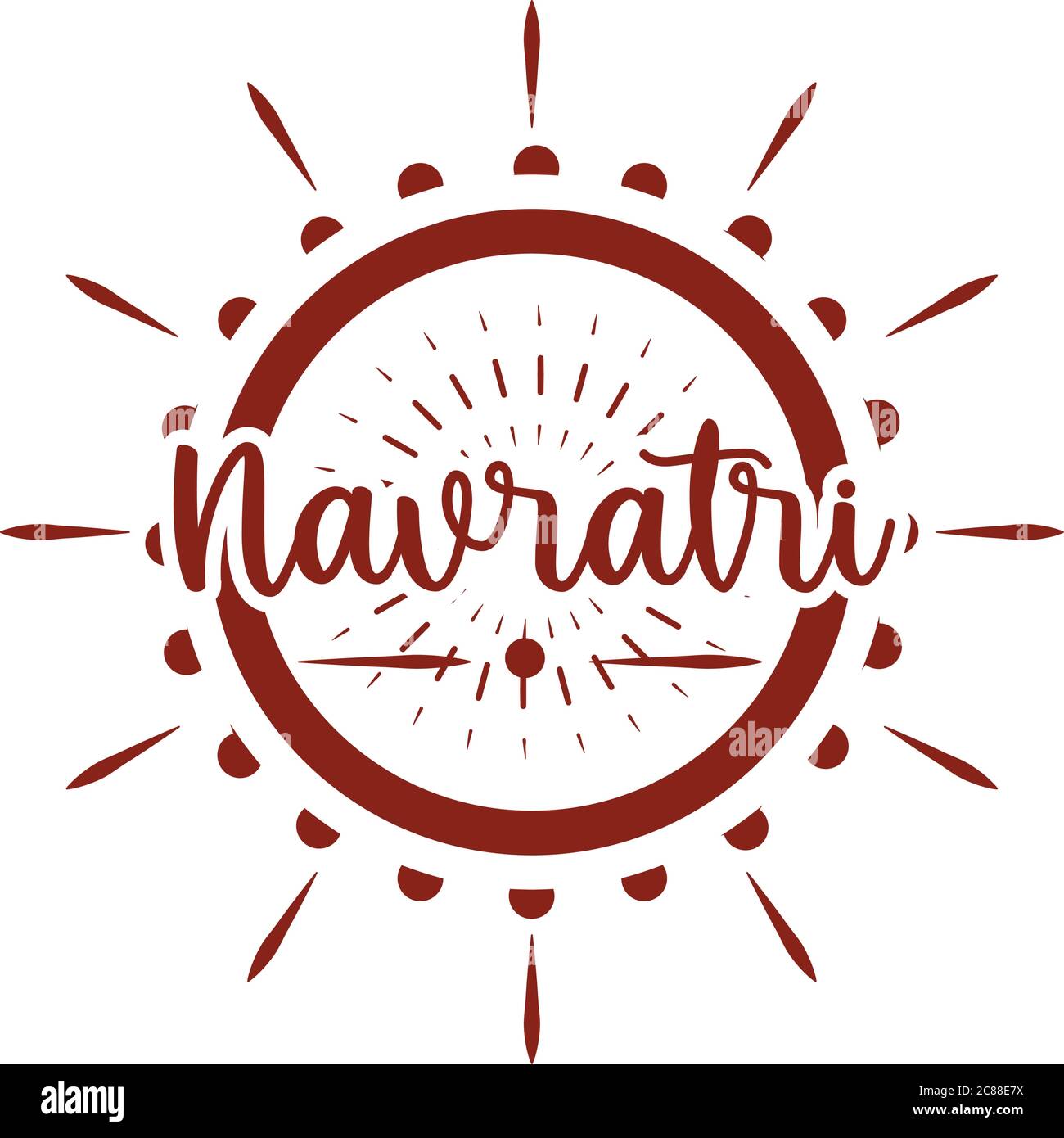 happy navratri, goddess durga festival celebration hinduism silhouette ...