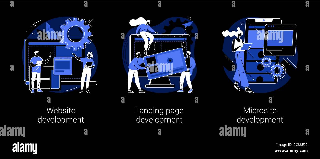 Webpage programming abstract concept vector illustrations Stock Vector ... Webpage programming abstract concept vector illustrations Stock Vector ...