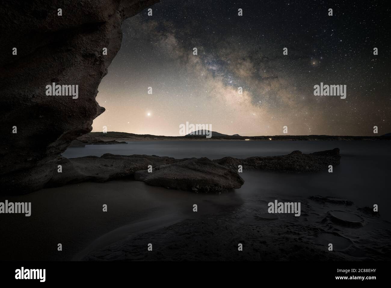 Milky way starry sea hi-res stock photography and images - Alamy