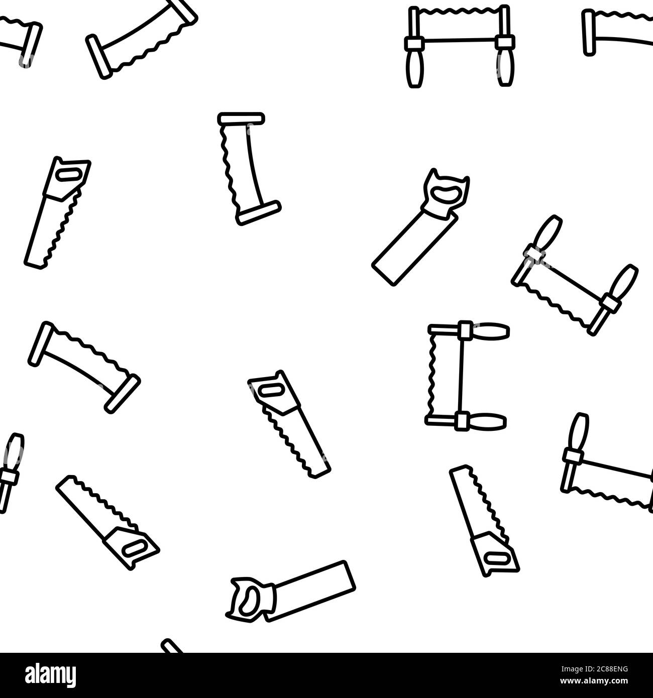 Saw Cutting Equipment Vector Seamless Pattern Stock Vector Image & Art ...