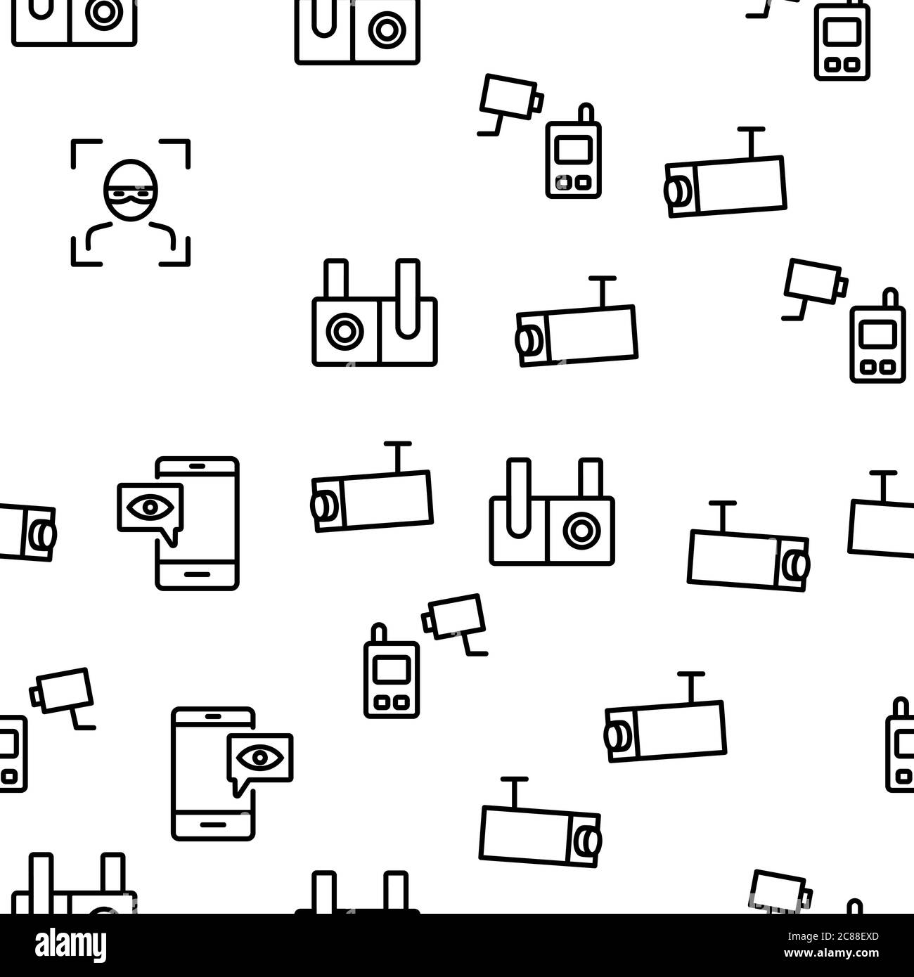 Video surveillance signs Stock Vector Images - Alamy