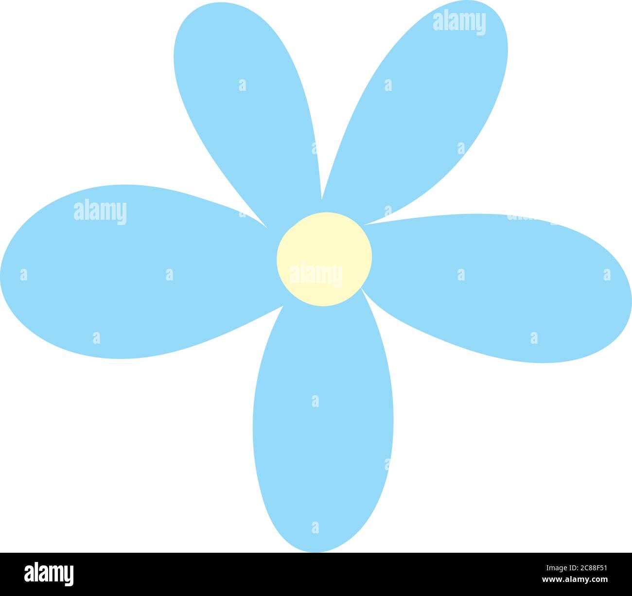 cute flowers delicate decoration cartoon isolated icon design vector ...