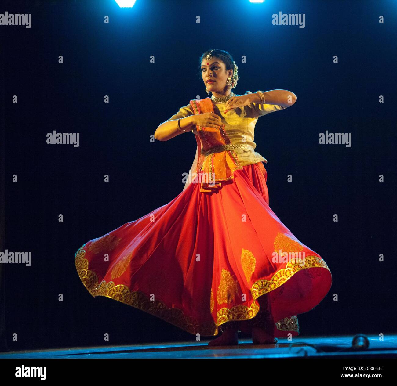 Beautiful kathak dancers dancing Stock Photo - Alamy