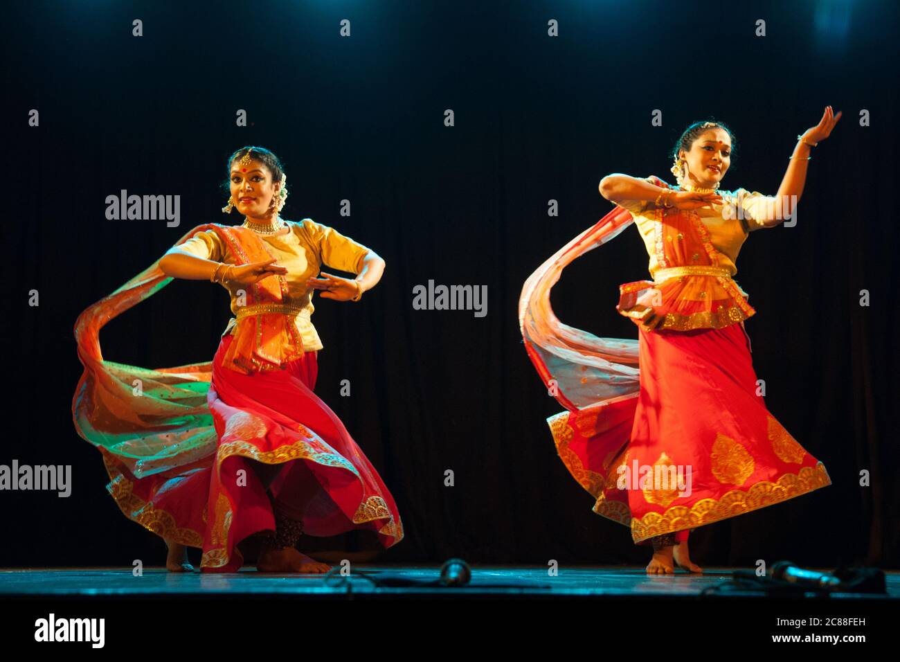 Beautiful kathak dancers dancing Stock Photo - Alamy