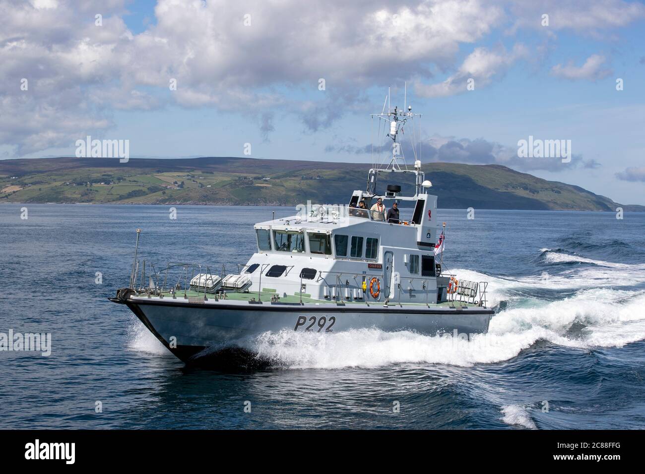 HMS Charger during Ship's in Company Close-in Manoeuvring along the ...