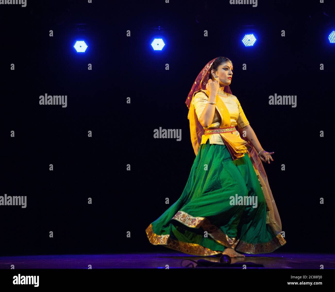 Beautiful kathak dancers dancing Stock Photo - Alamy