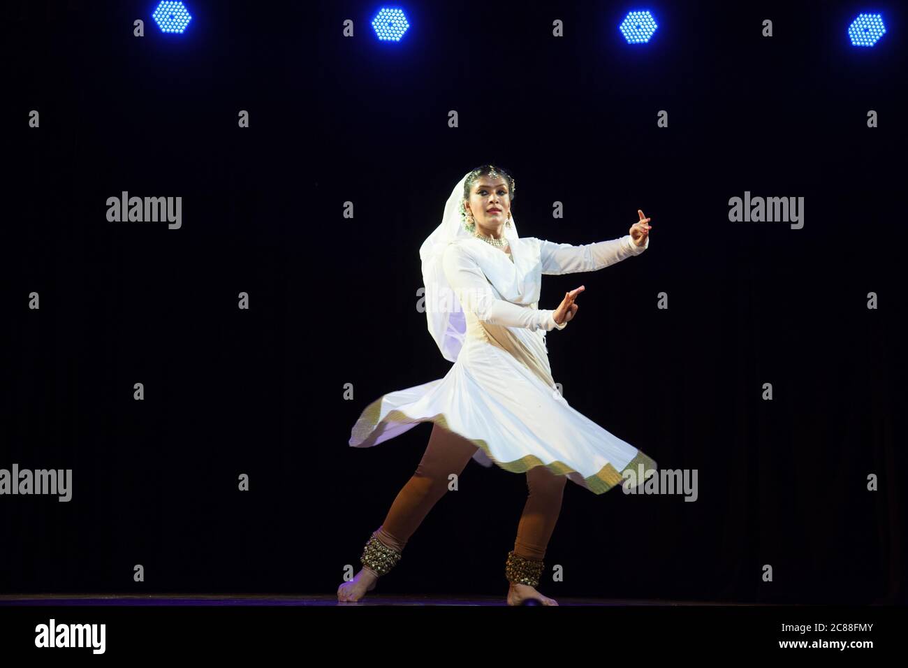 Beautiful kathak dancers dancing Stock Photo - Alamy
