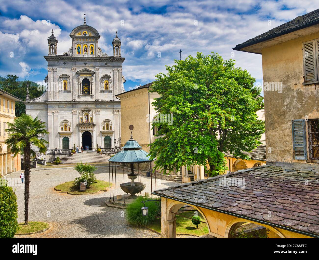 Sacred Mountain of Varallo, Varallo Sesia, Piedmont, Italy Stock Photo ...