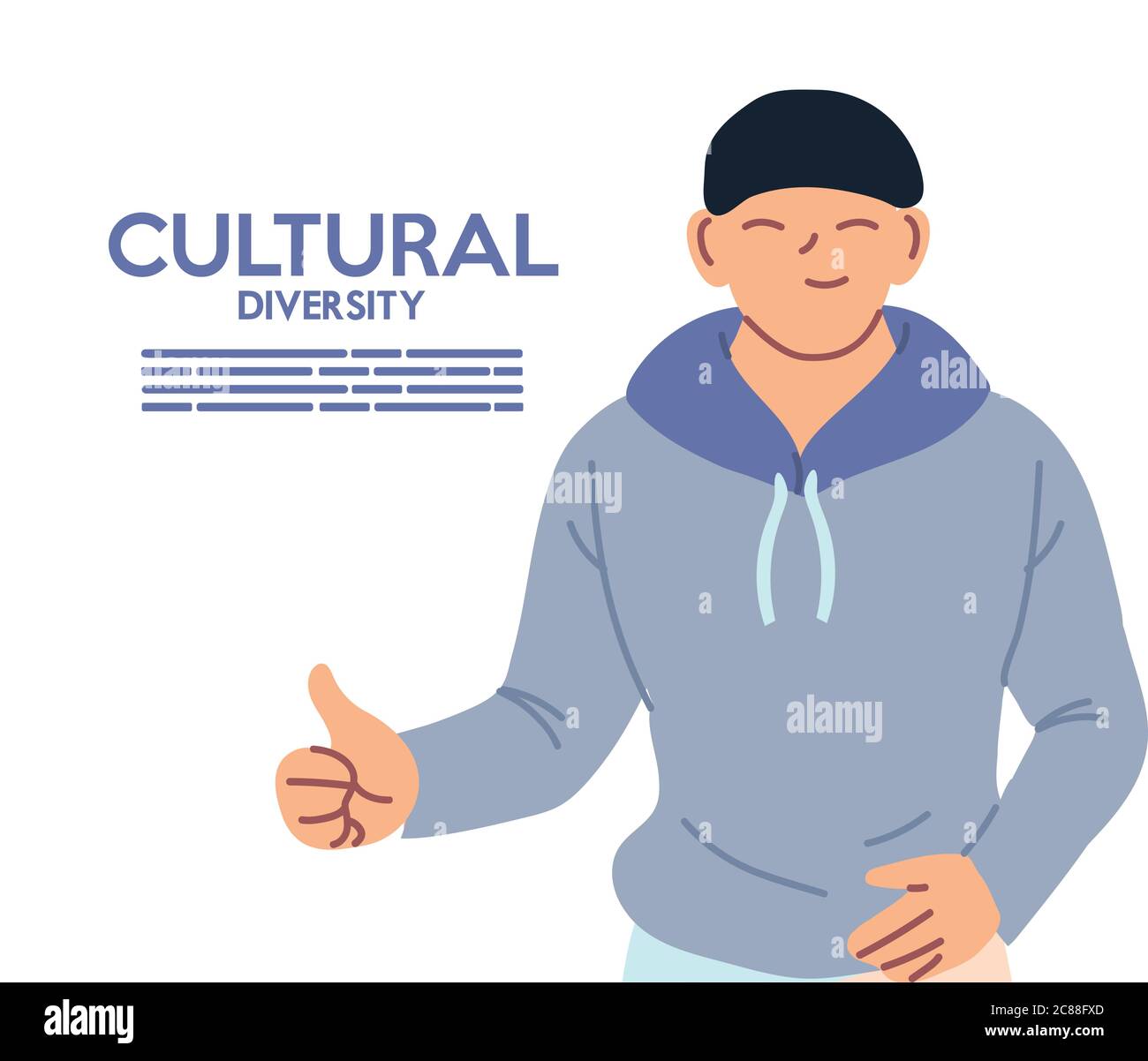 asian man cartoon design, Cultural and friendship diversity theme ...