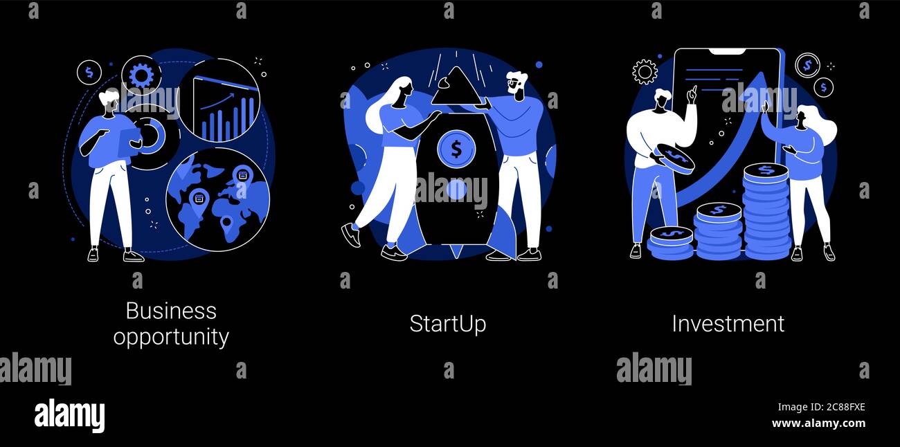 Entrepreneurship abstract concept vector illustrations Stock Vector ...