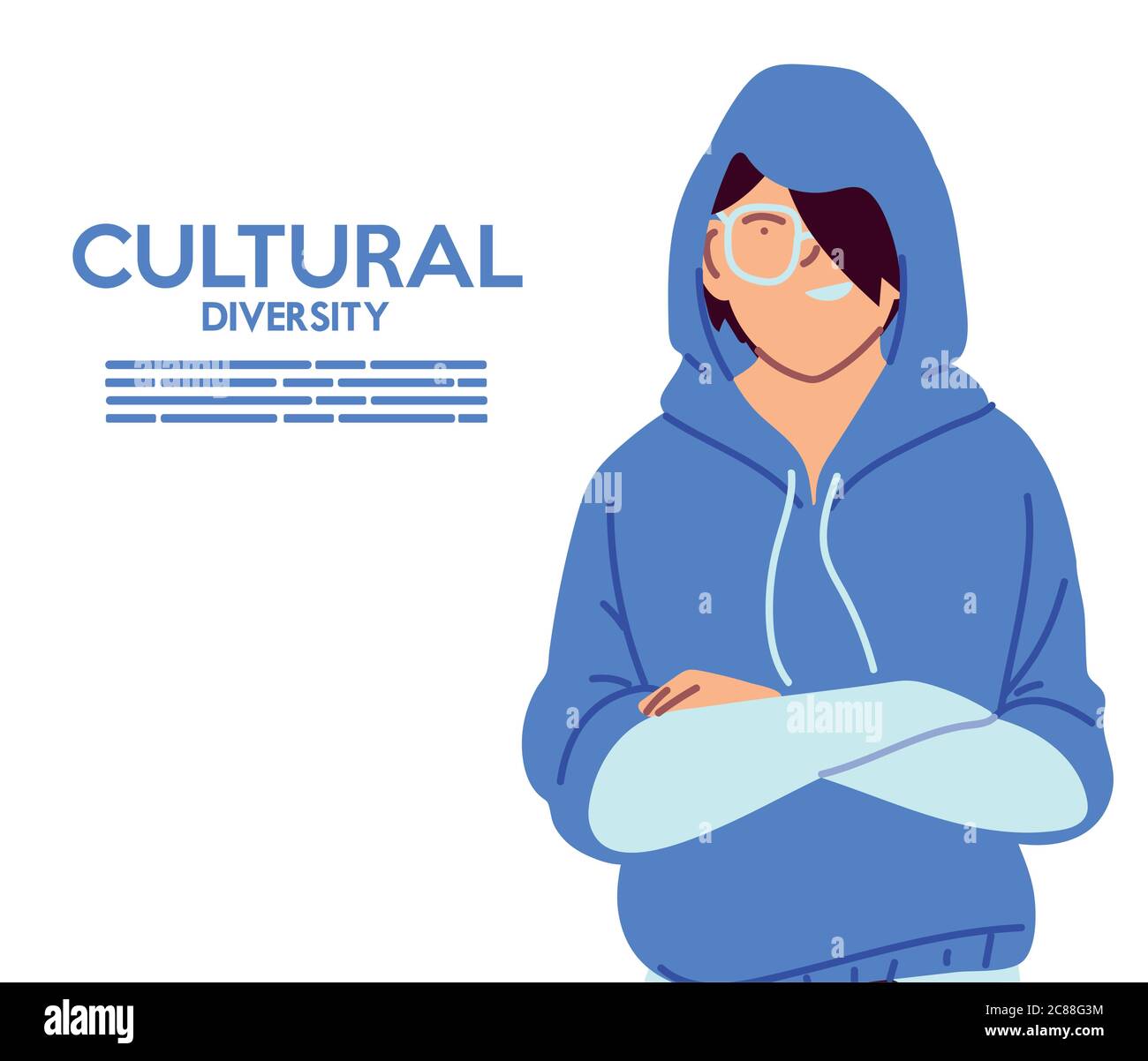 asian man cartoon design, Cultural and friendship diversity theme ...