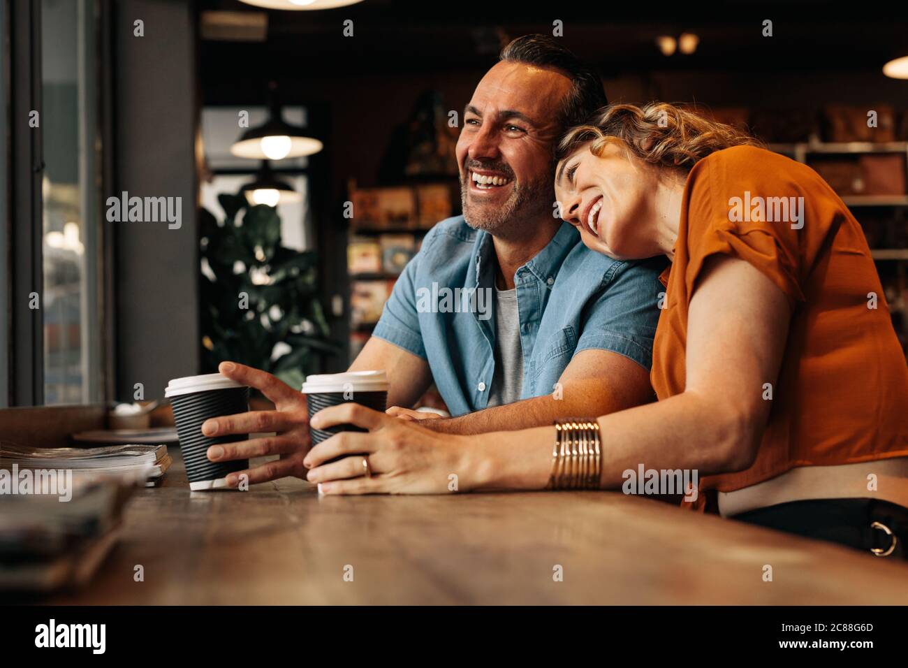 Putting head on shoulder hi-res stock photography and images - Alamy