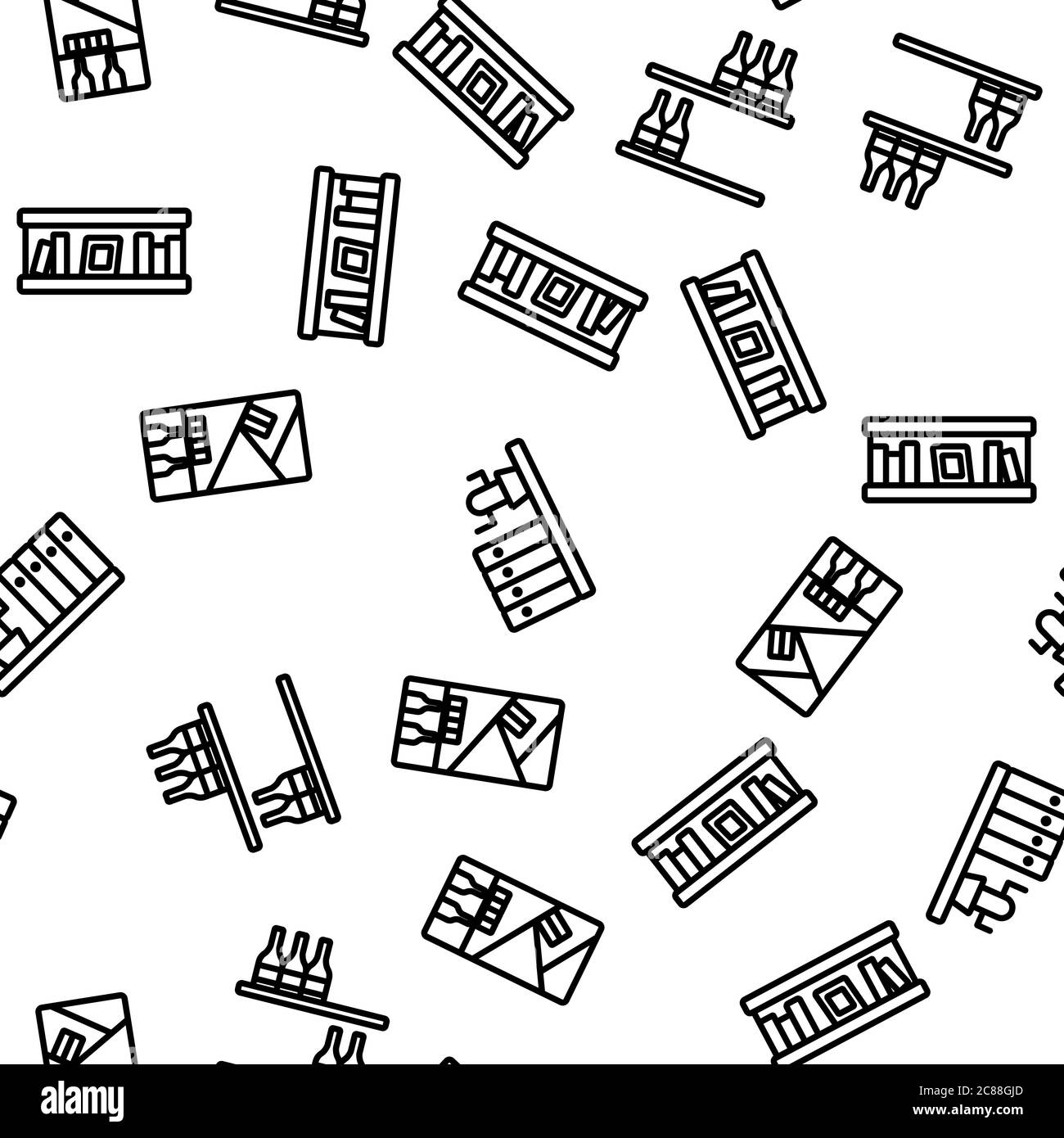 Lined shelving Stock Vector Images - Alamy