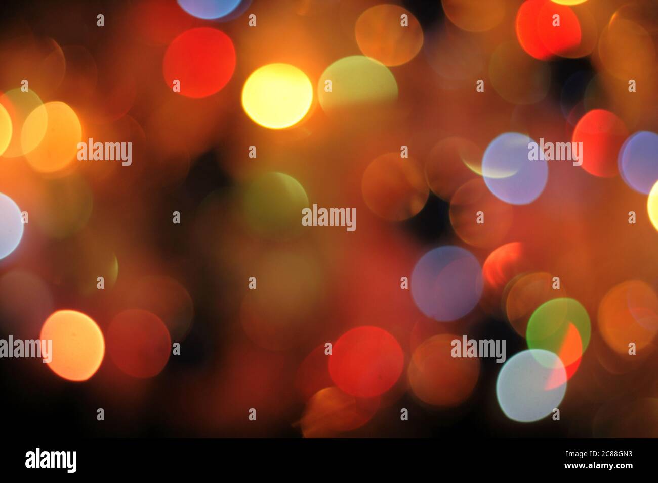abstract christmas background (color lights) in the xmas night Stock ...