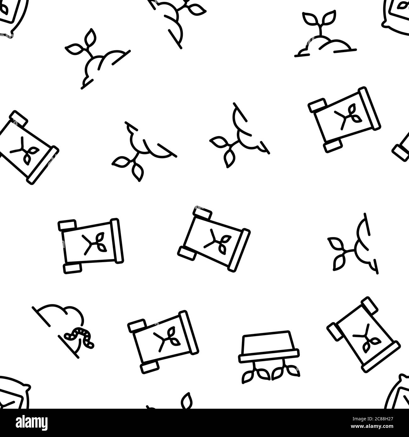 Compost Ground Soil Vector Seamless Pattern Stock Vector Image & Art ...