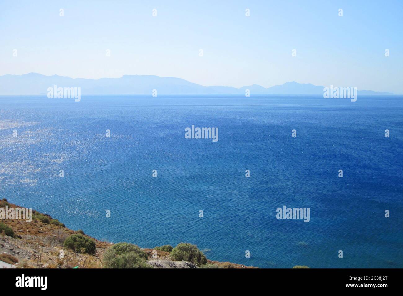 Greece sea in the hot summer from Kos Island Stock Photo - Alamy