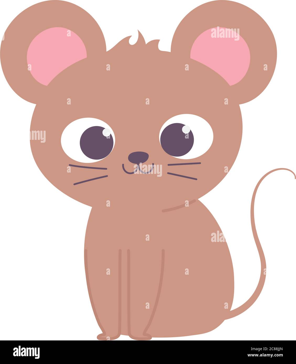 cute little mouse animal cartoon isolated design icon vector ...