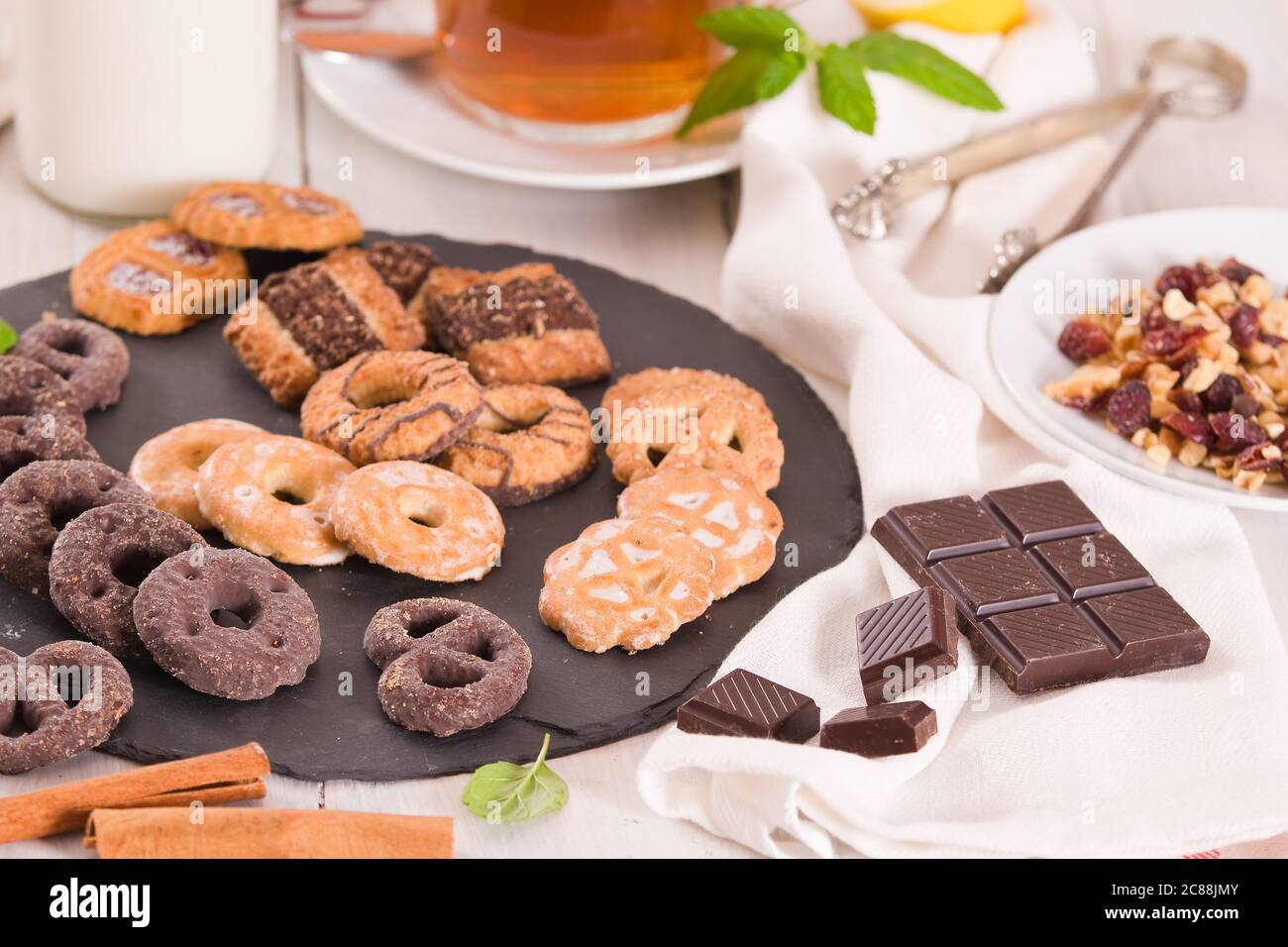 Shortcrust pastry biscuits Stock Photo - Alamy