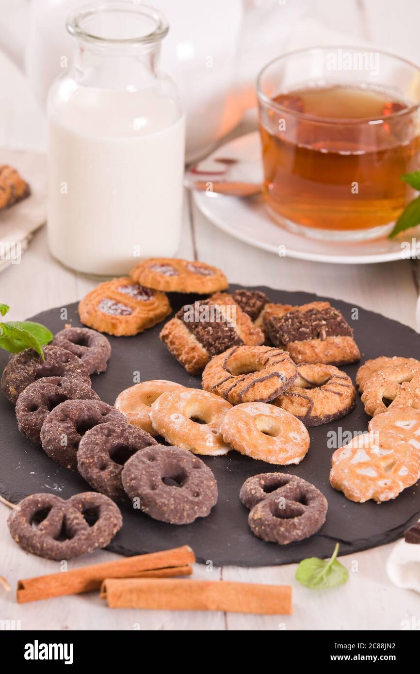 Shortcrust pastry biscuits Stock Photo - Alamy