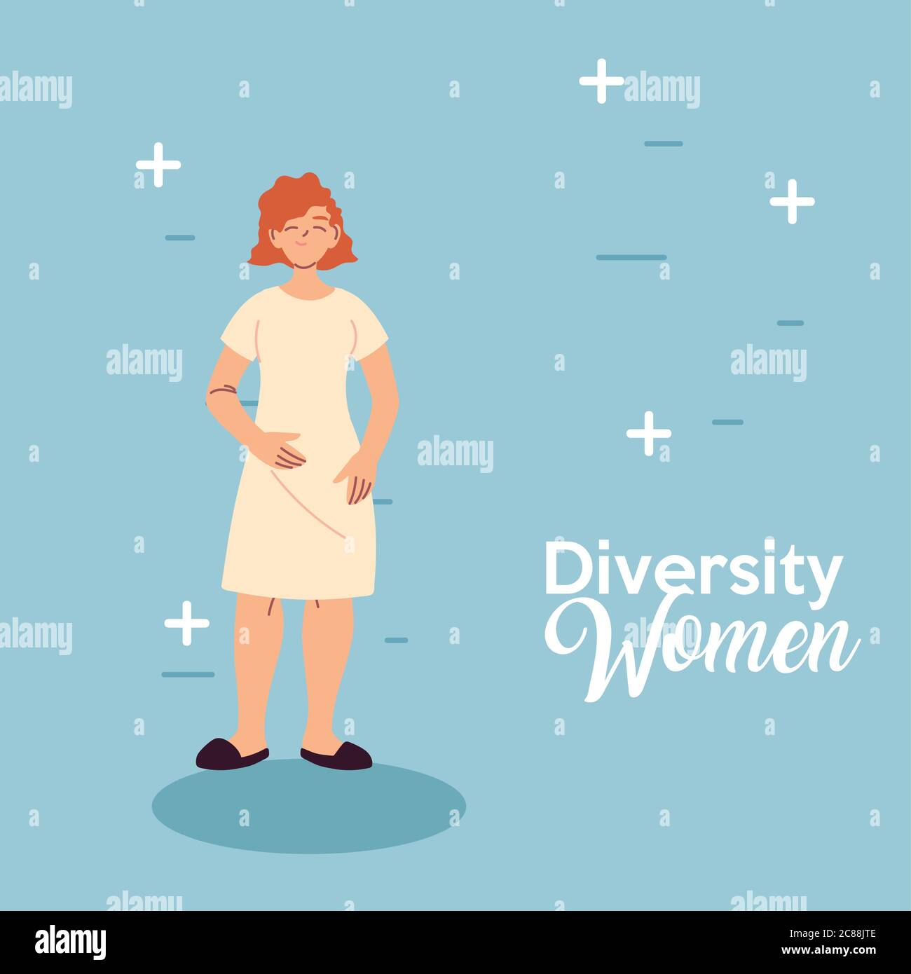 european woman cartoon design, Cultural and friendship diversity theme ...