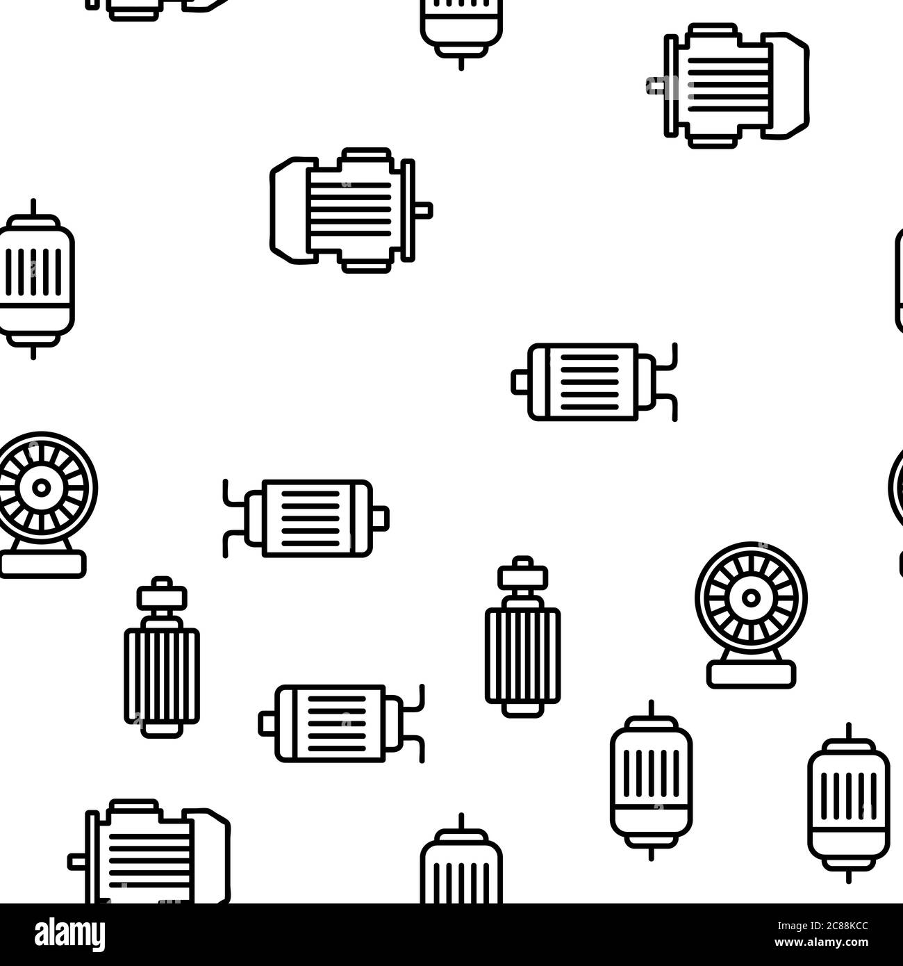 Electronic Motor Tool Vector Seamless Pattern Stock Vector Image & Art ...