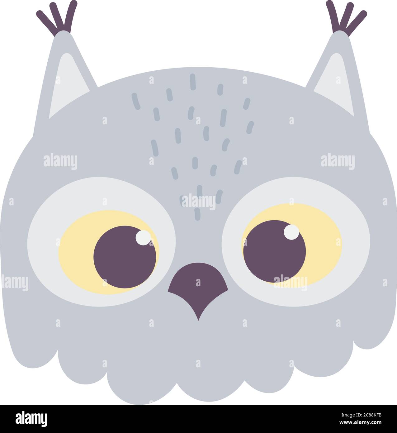 Little owl face Stock Vector Images - Alamy