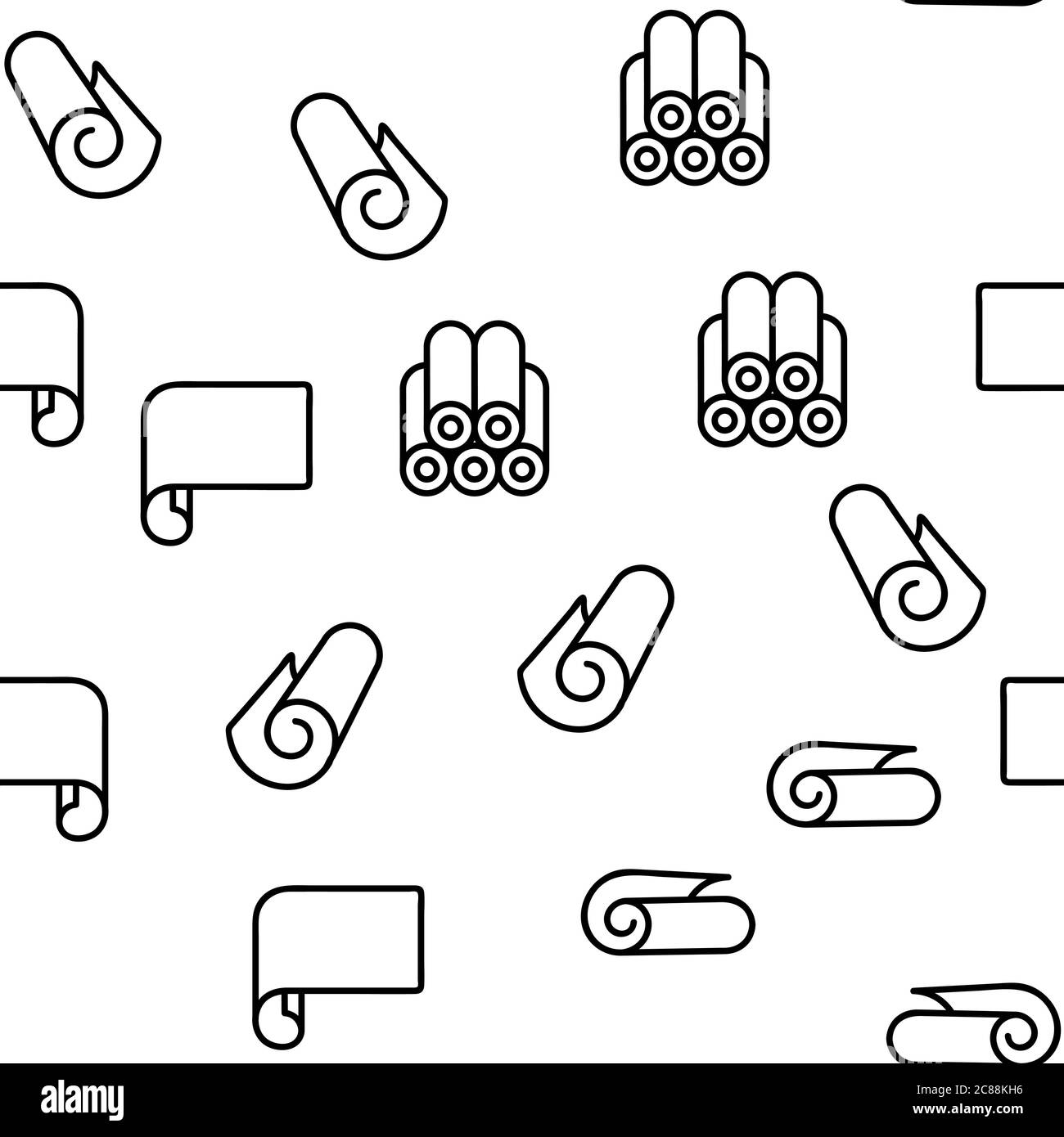 Roll And Reel Material Vector Seamless Pattern Stock Vector Image & Art ...