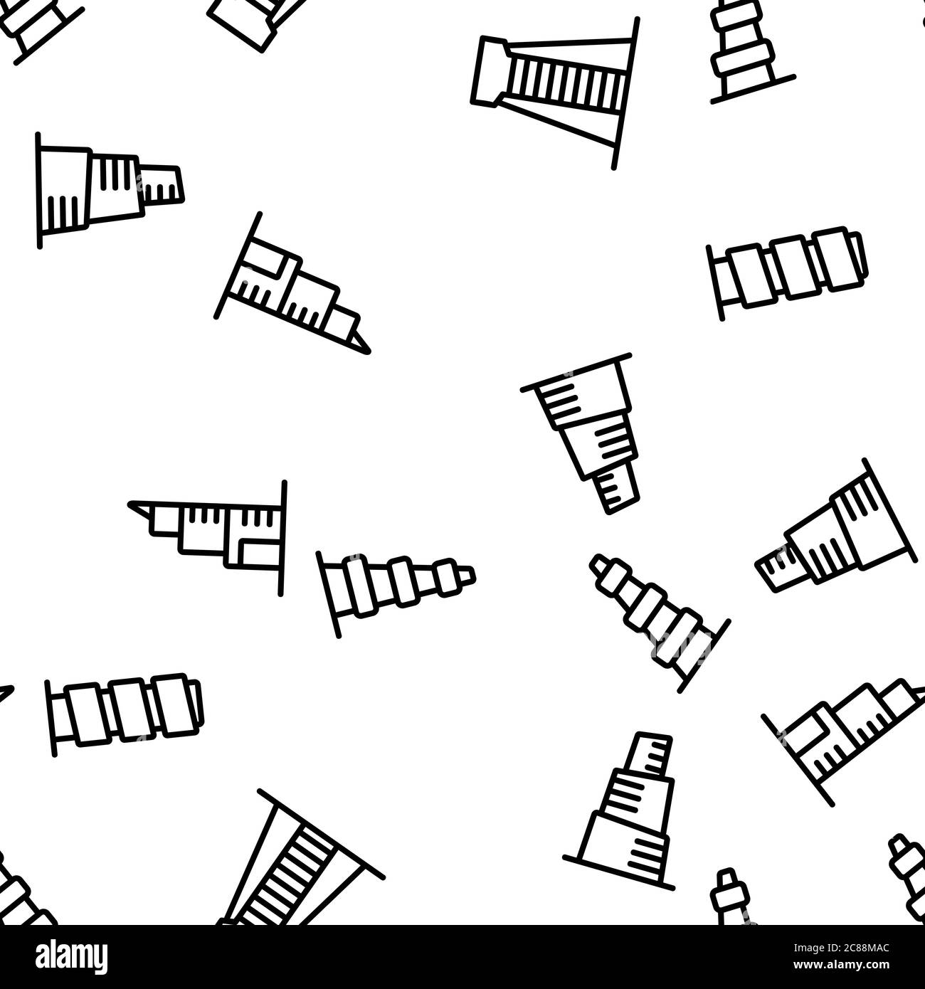 Skyscraper Building Vector Seamless Pattern Stock Vector Image & Art ...