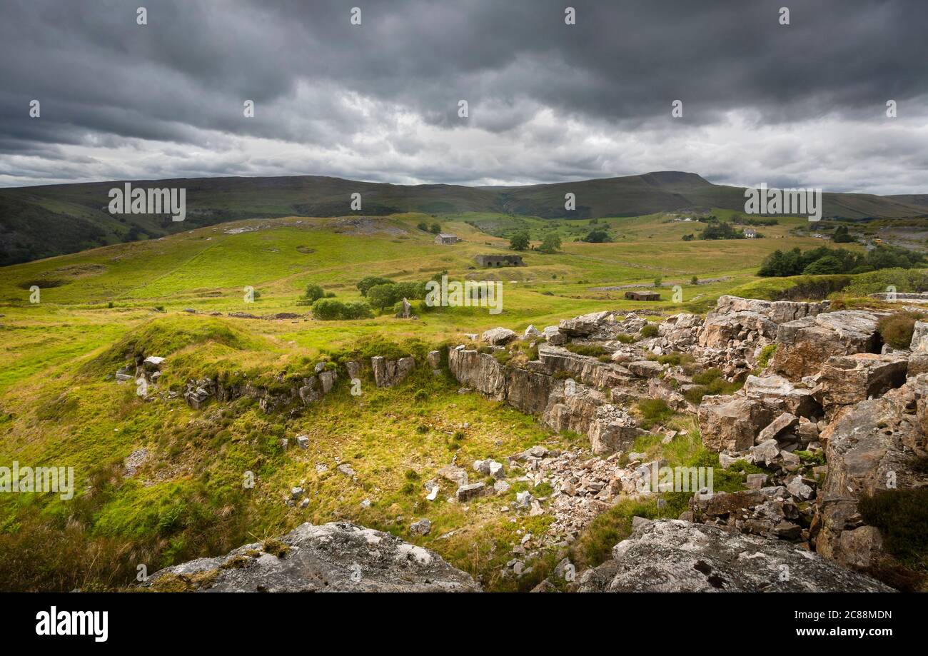 Old quarry at Penwyllt in the Upper Swansea Valley Stock Photo - Alamy
