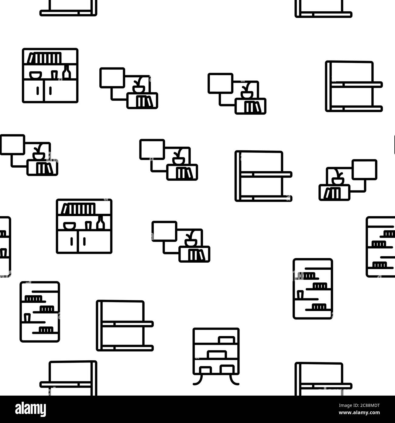 Lined shelving Stock Vector Images - Alamy