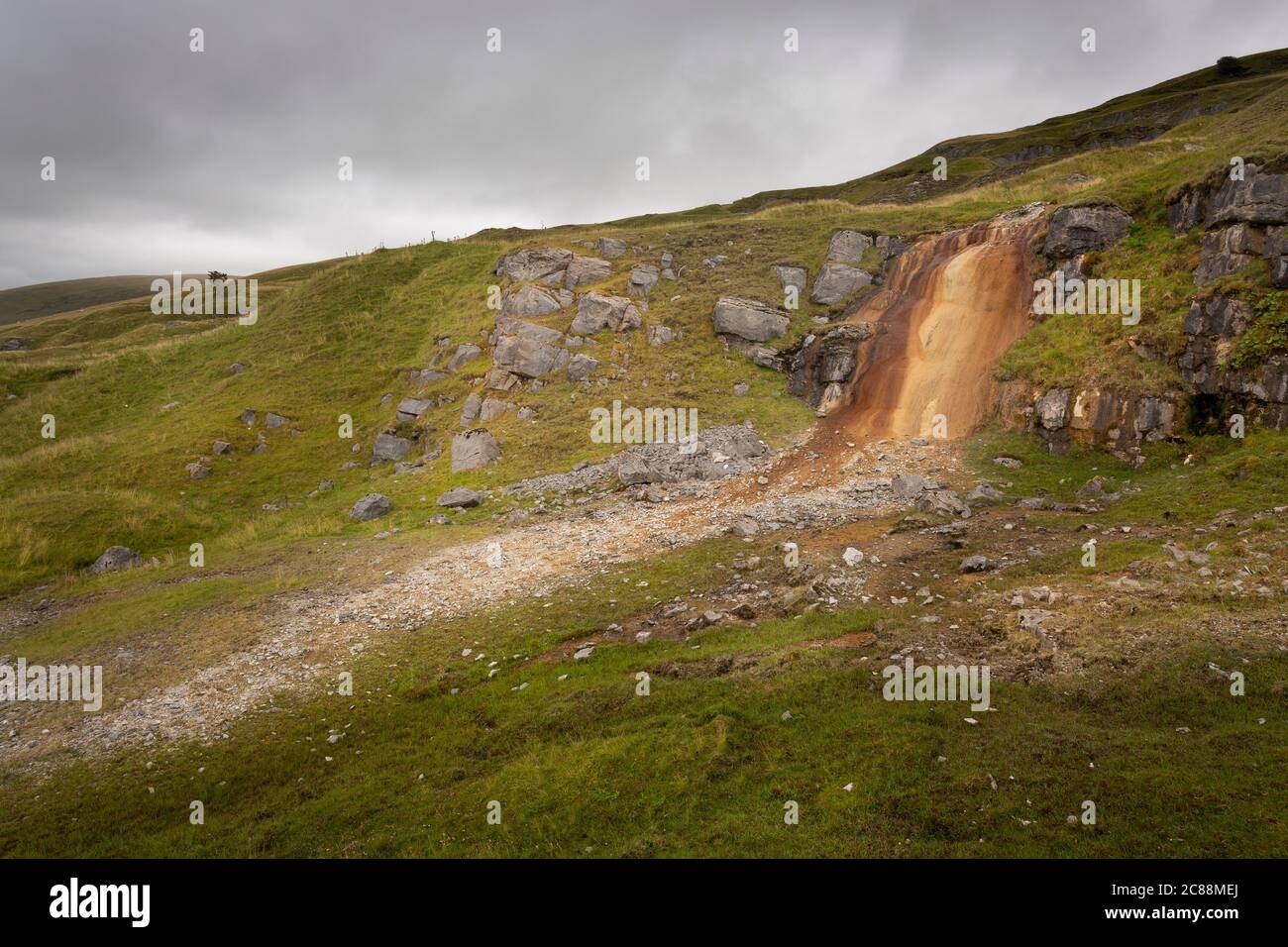 A limestone waterfall Stock Photo - Alamy