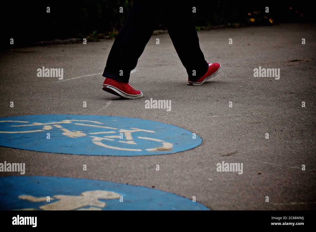 High angle shot cyclist hi-res stock photography and images - Alamy