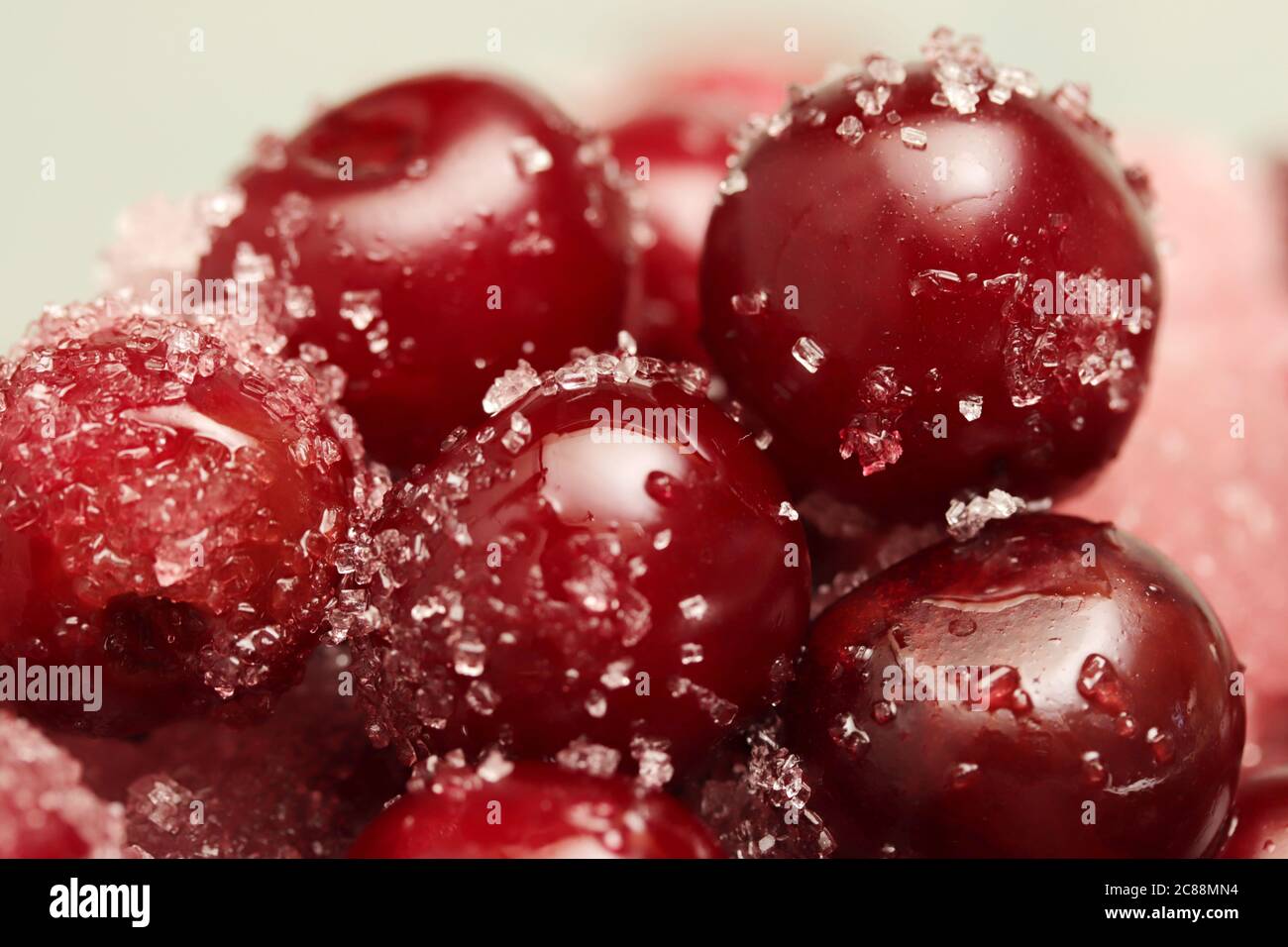 Preparing organic cherry jam. Sweet homemade black cherry jam Stock ...