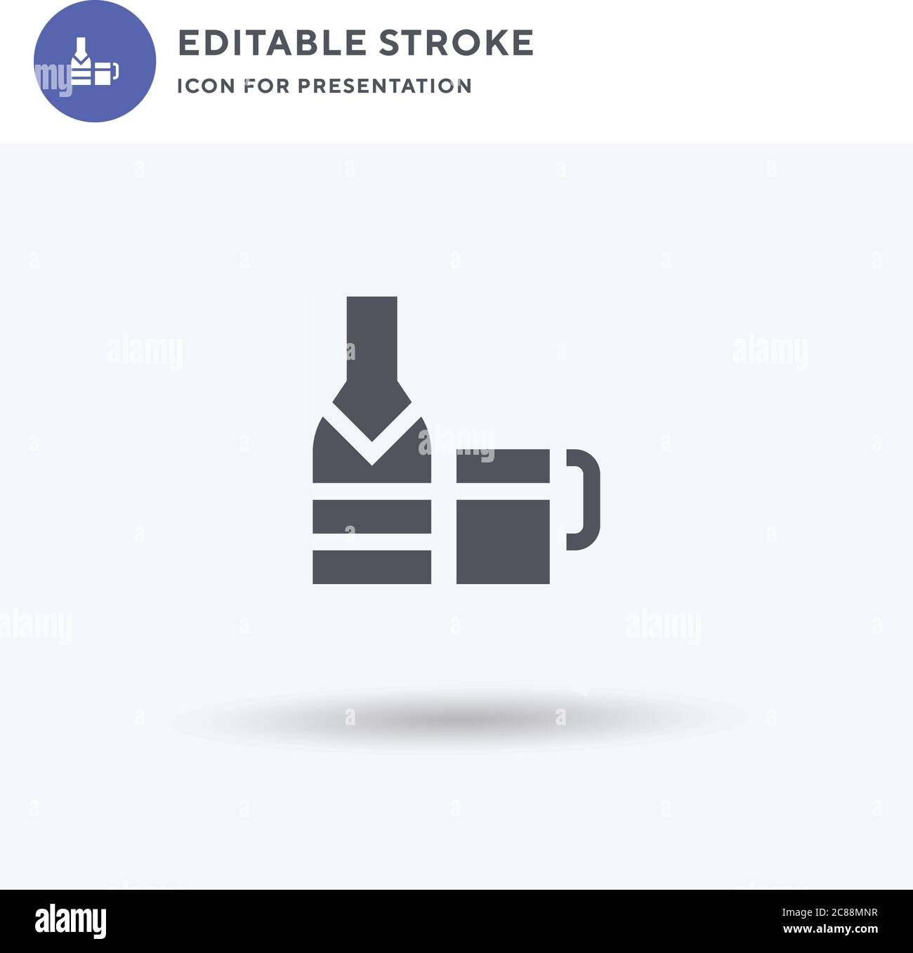 Cider icon vector, filled flat sign, solid pictogram isolated on white ...