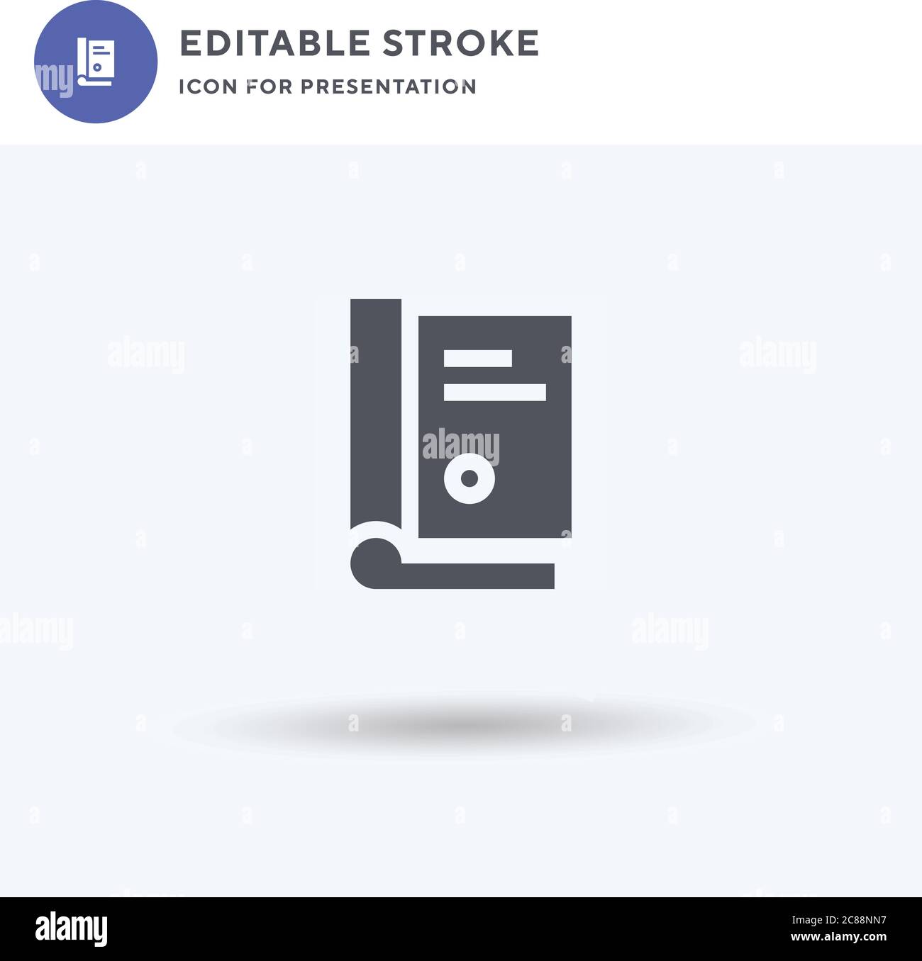 Legal Document icon vector, filled flat sign, solid pictogram isolated ...