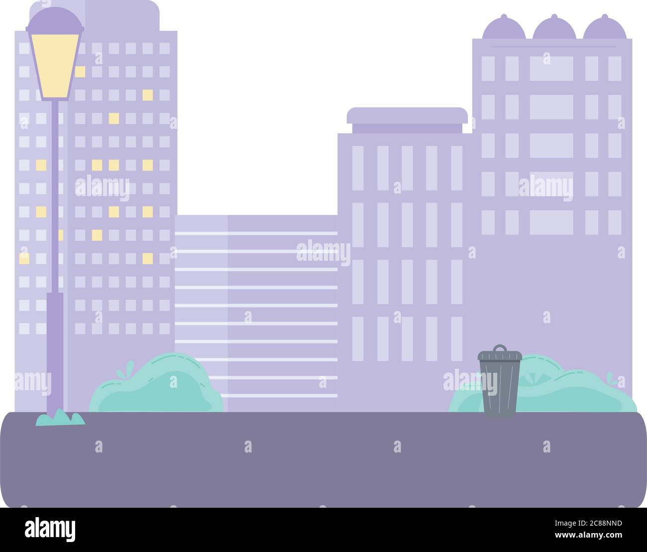 Model street scene Stock Vector Images - Alamy