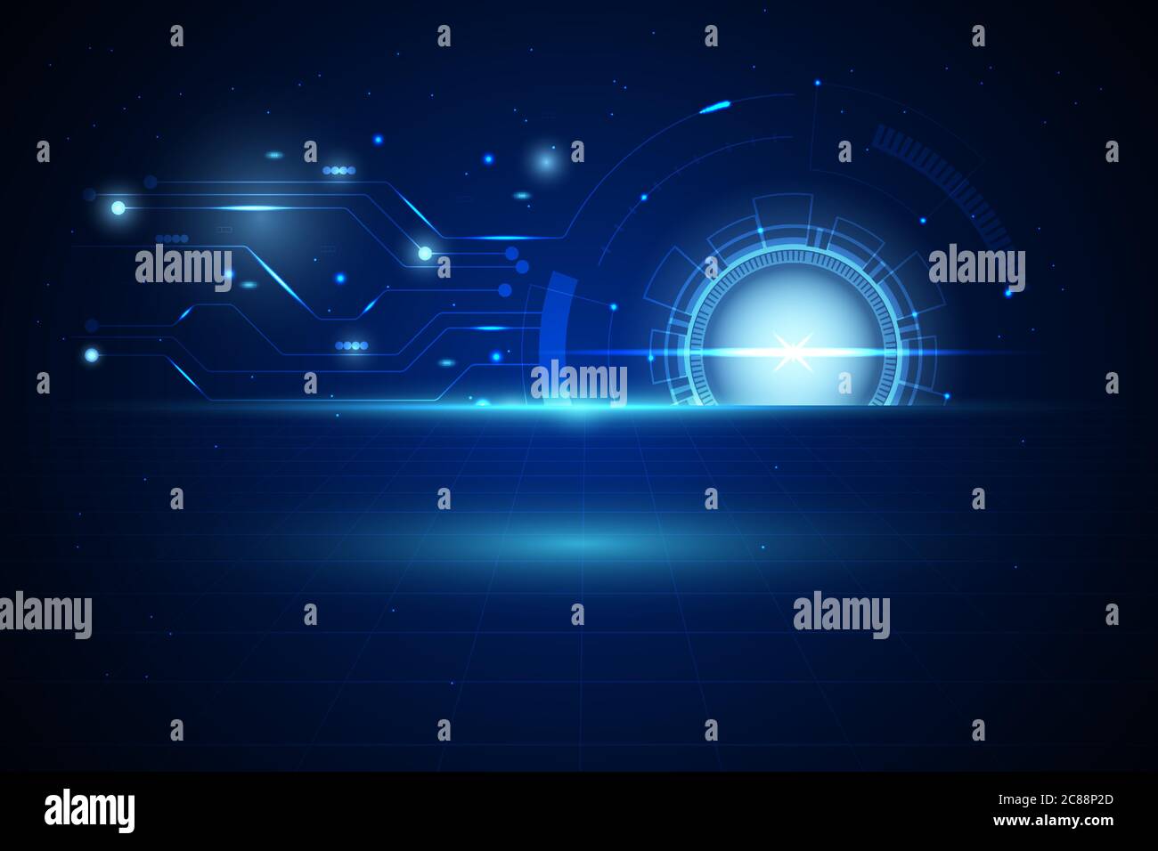 Abstract tech illustration Stock Vector Images - Alamy