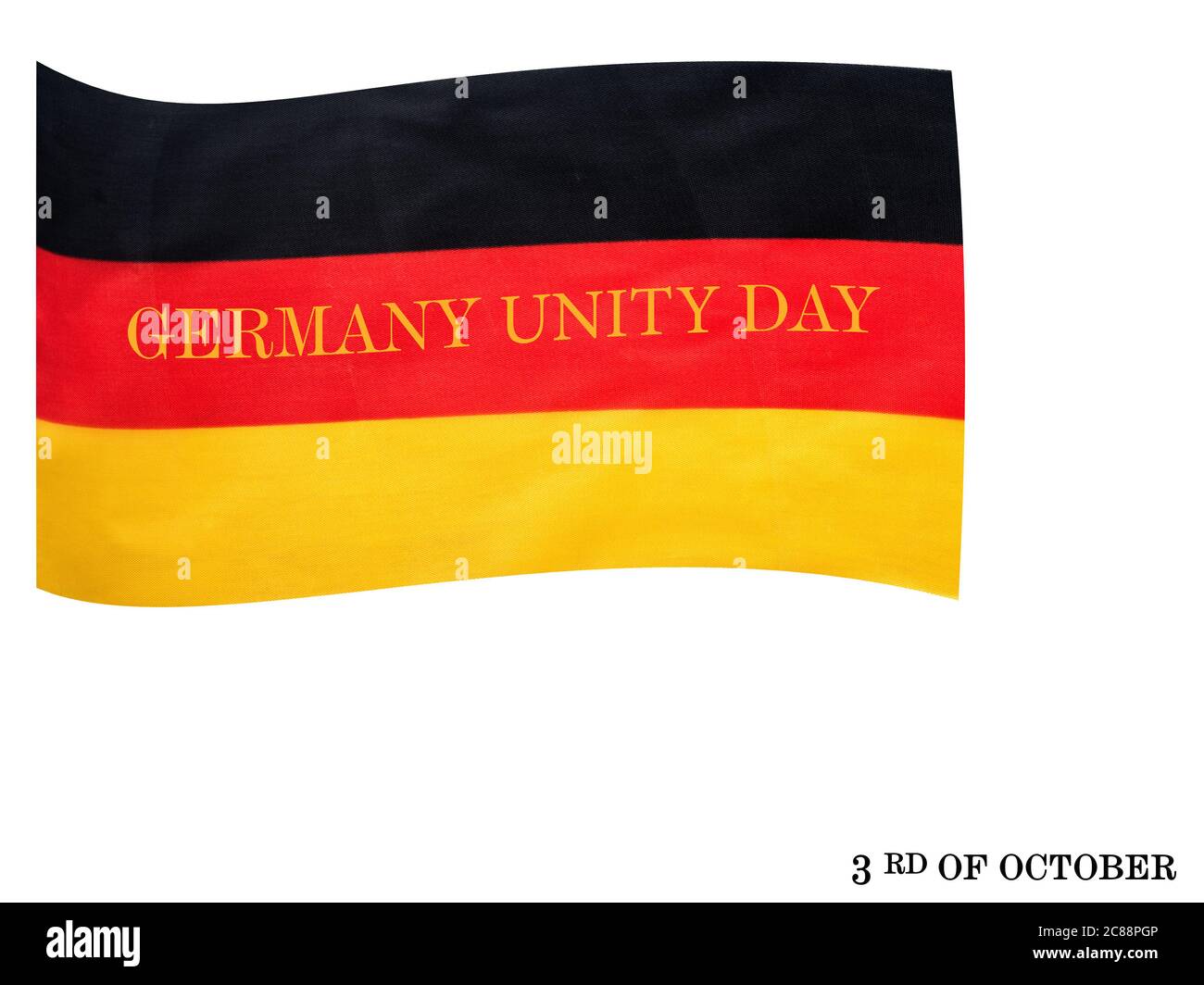 German Flag. Beautiful greeting card. National holiday Stock Photo - Alamy