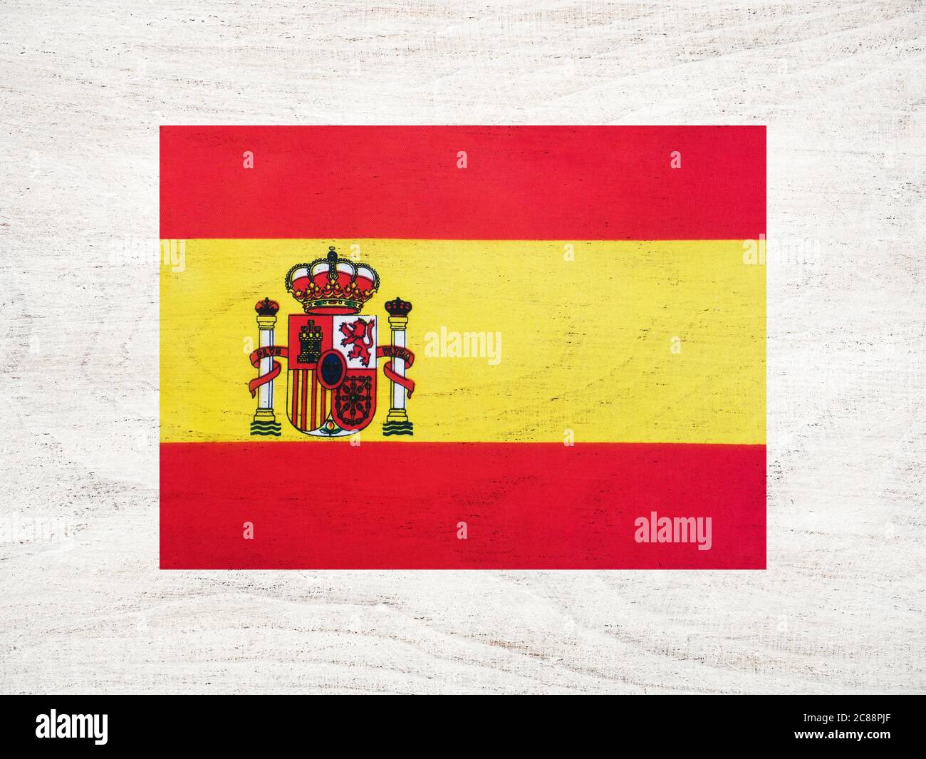Flag of Spain. Beautiful greeting card. Closeup Stock Photo - Alamy