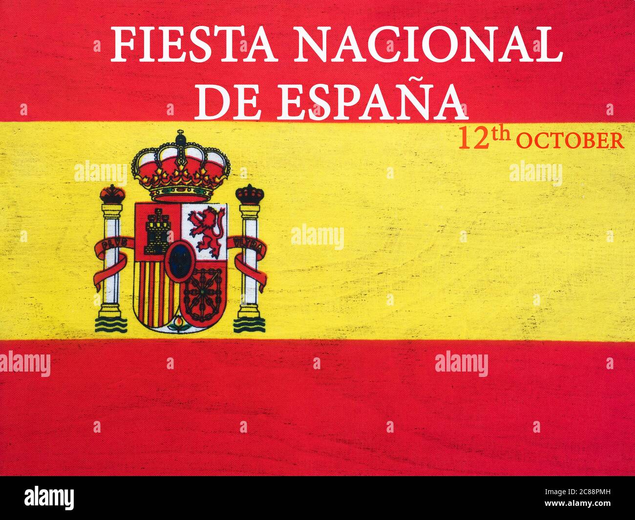 Flag of Spain. Beautiful greeting card. Closeup Stock Photo - Alamy