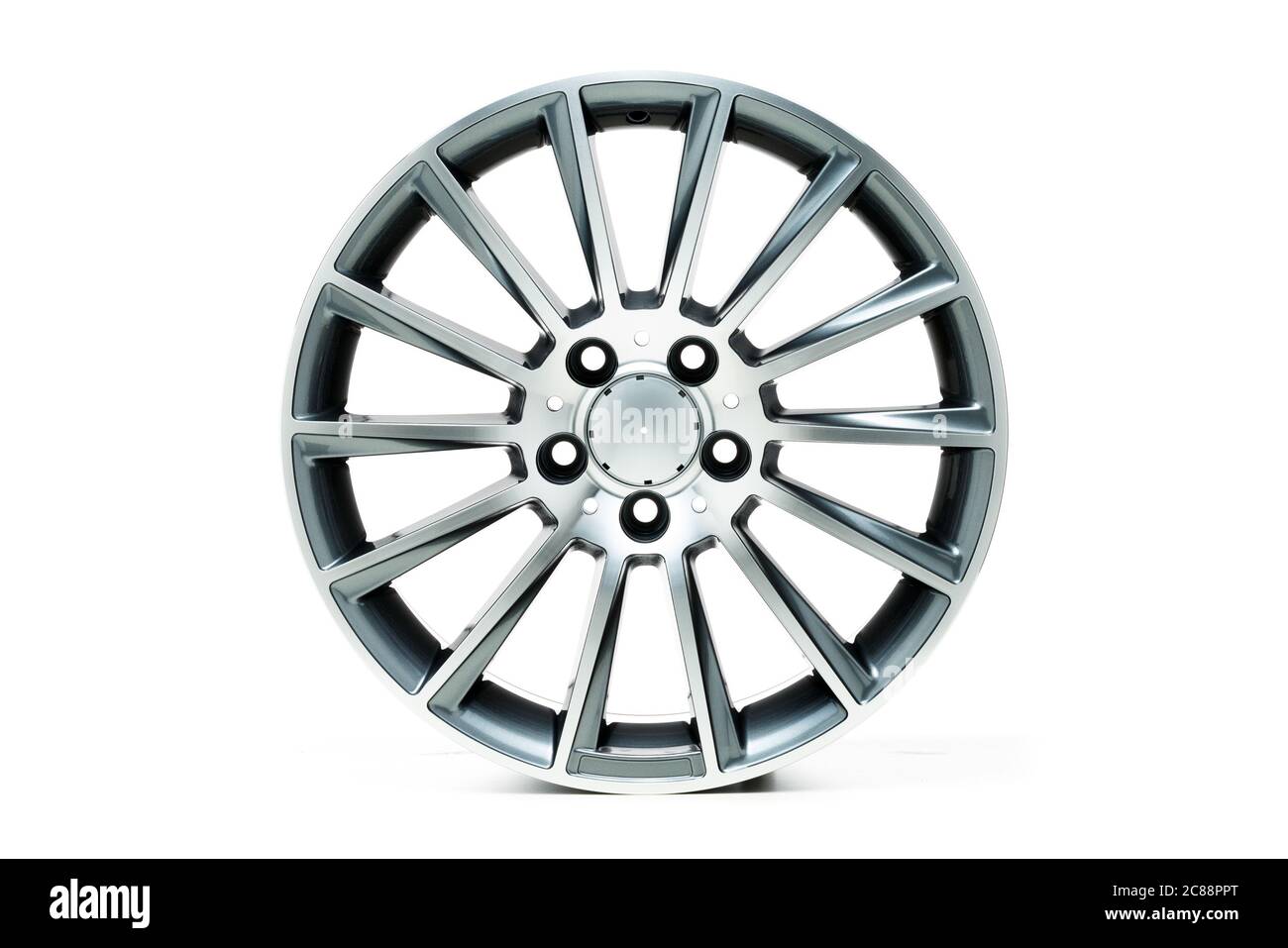 Aluminium mag wheel isolated on a white background Stock Photo - Alamy