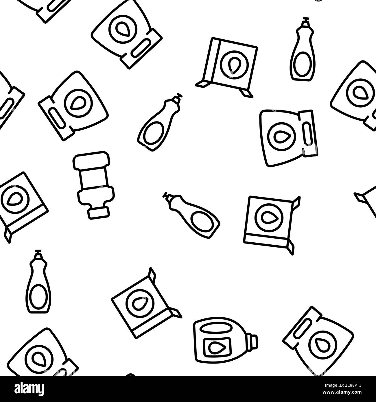 Detergent Cleaning Vector Seamless Pattern Stock Vector Image & Art - Alamy