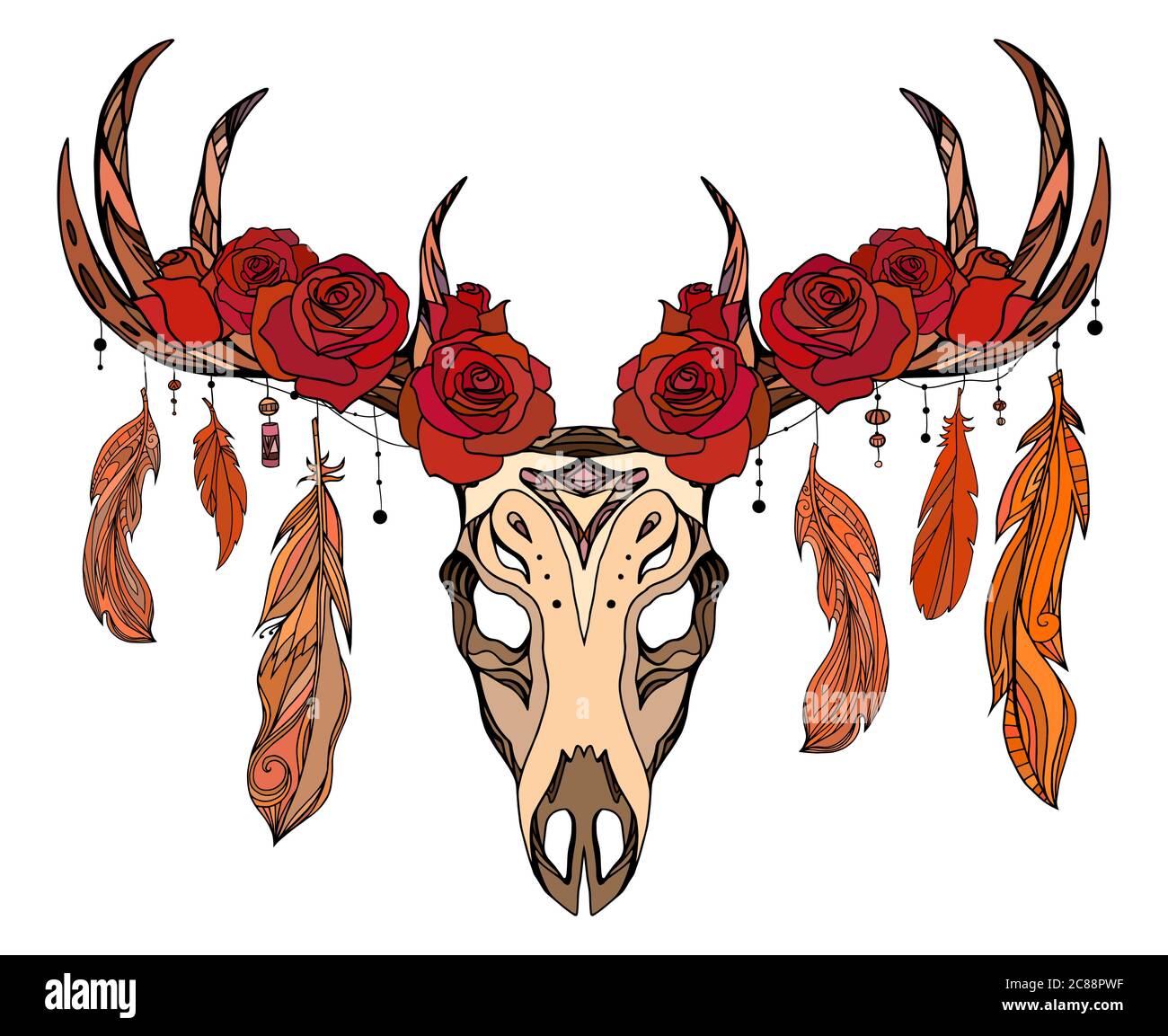 Native American Drawings Of Deer