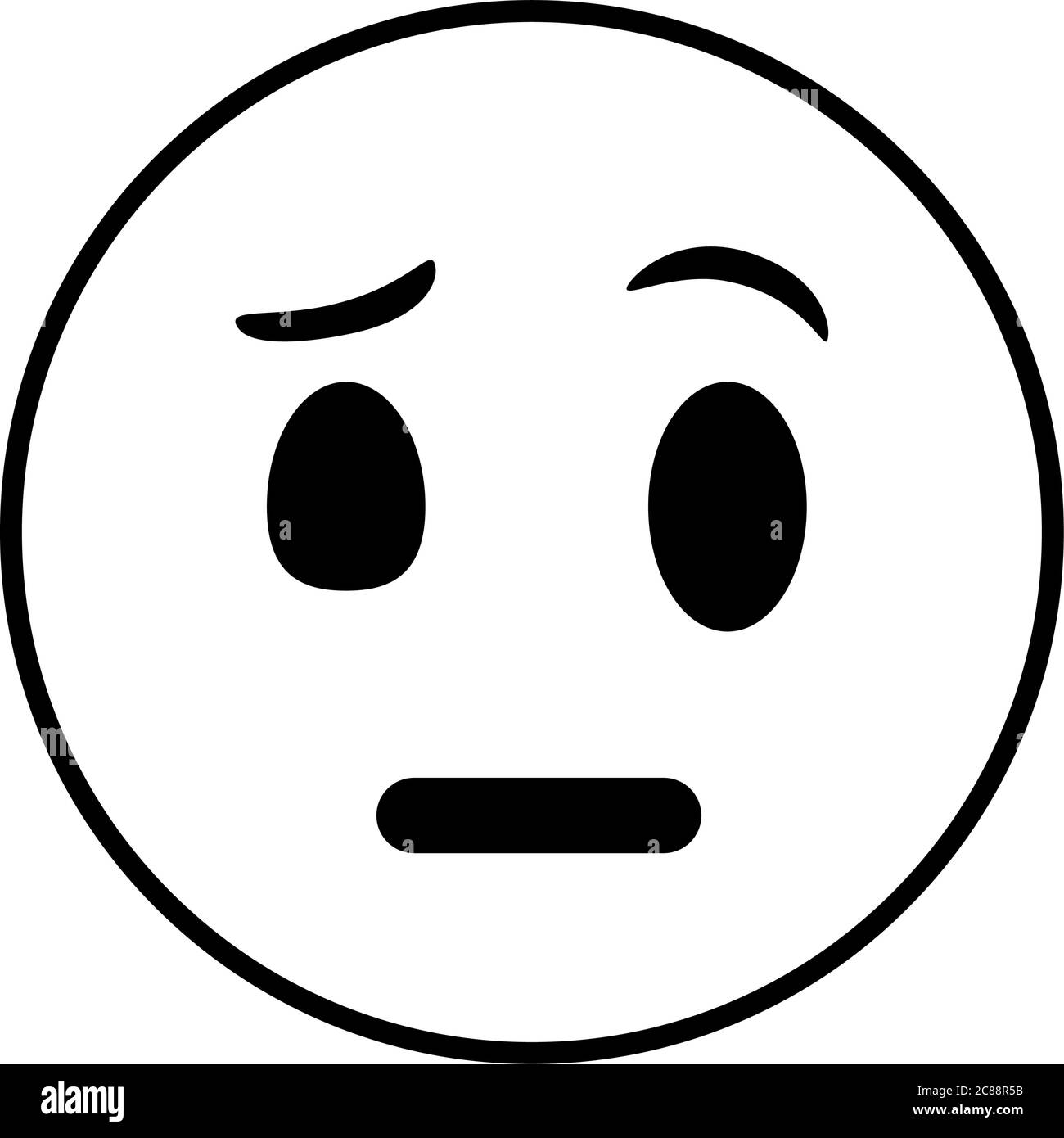 Meh Face Emoji Clipart