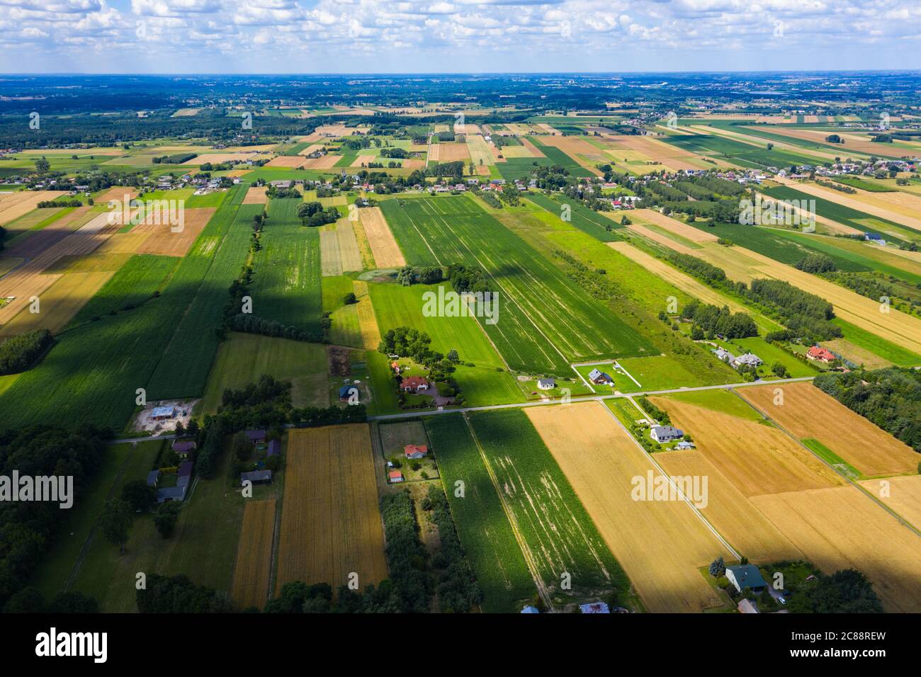 Aerial photo from flying drone of a beautiful nature landscape with ...