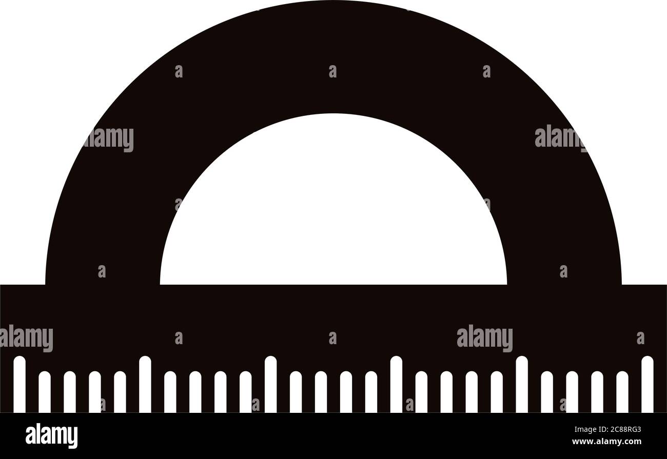 rule school supply silhouette style icon vector illustration design ...