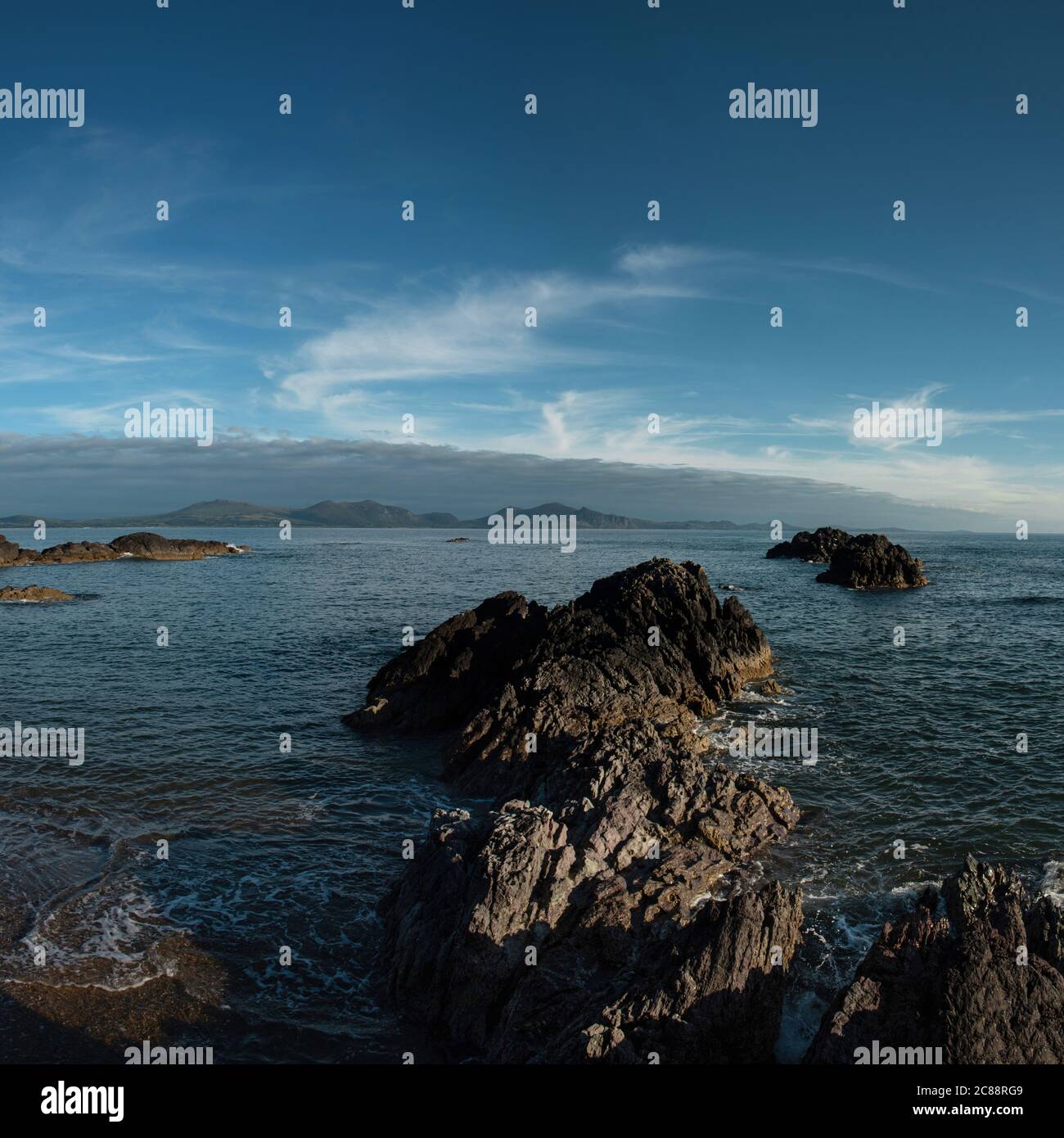 Rocky shoreline north wales hi-res stock photography and images - Alamy